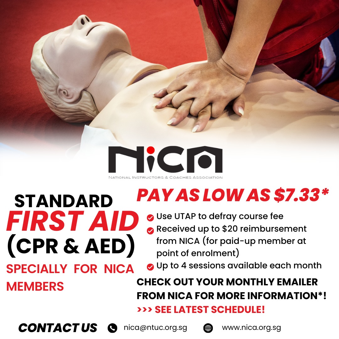 NICA Standard First Aid (CPR + AED) Refresher Course Schedule ...